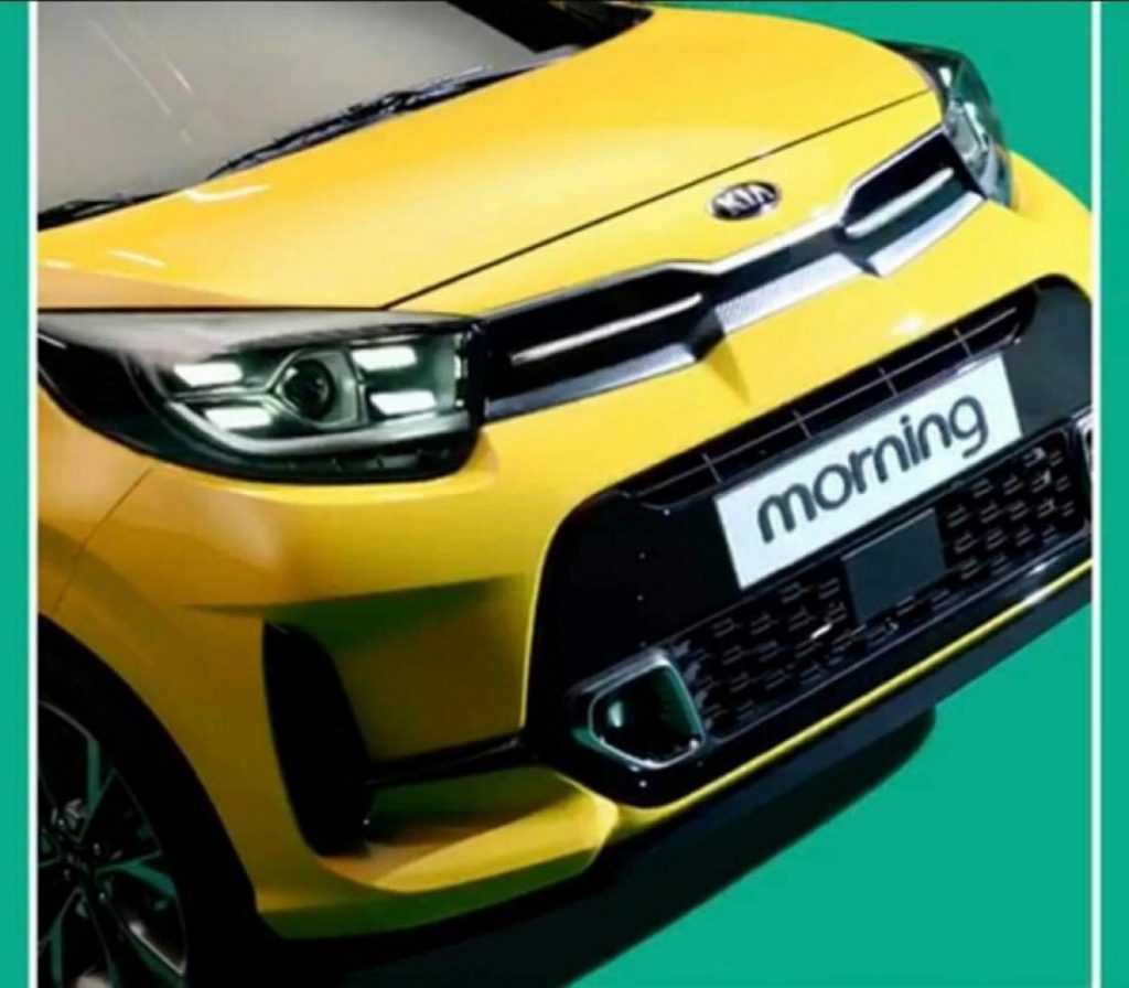 Así se ve el frontal del Facelift del KIA Morning 2021 - Rutamotor