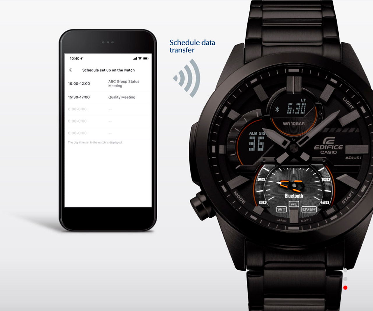 EDIFICE ECB-30 - Un reloj con una perfecta sincronía