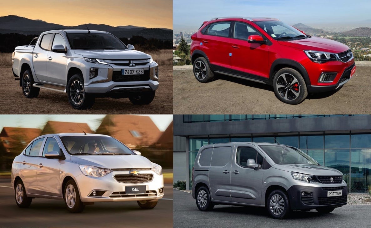 Los 20 vehículos más vendidos en Chile entre enero y octubre