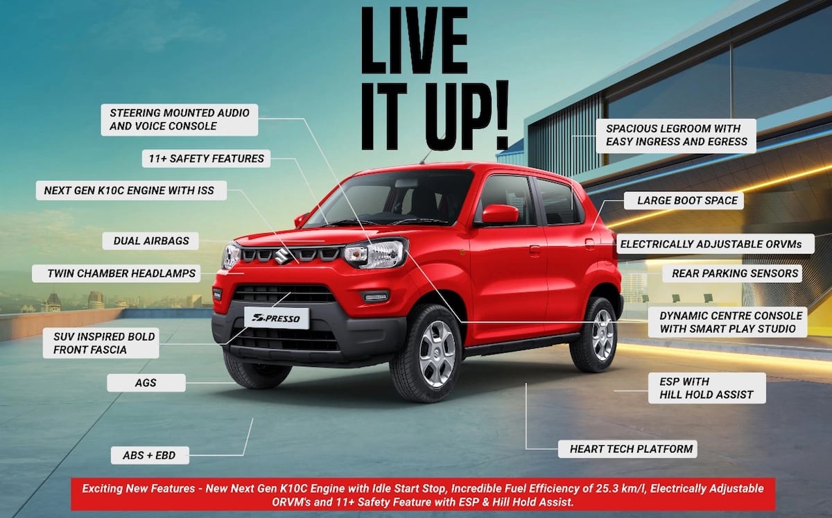 Suzuki homologa en Chile el S-Presso con control de estabilidad