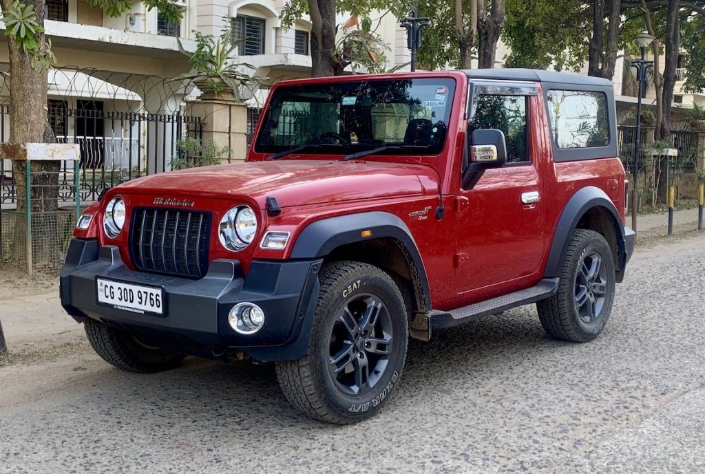 El Mahindra Thar, apodado el Wrangler indio, alista una versión EV