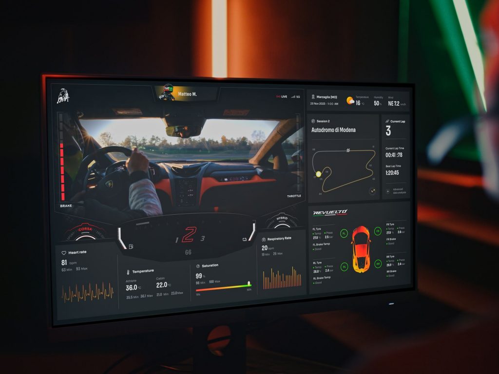 Lamborghini lanza el "Telemetry X": un llamativo copiloto digital