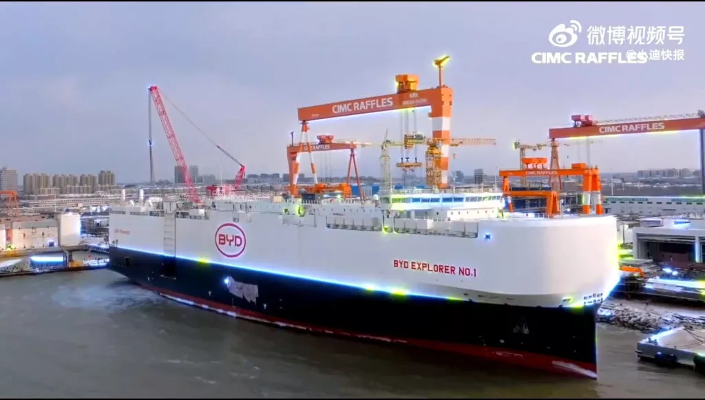 BYD ahora tiene su propio barco para enviar vehículos a Europa - Rutamotor