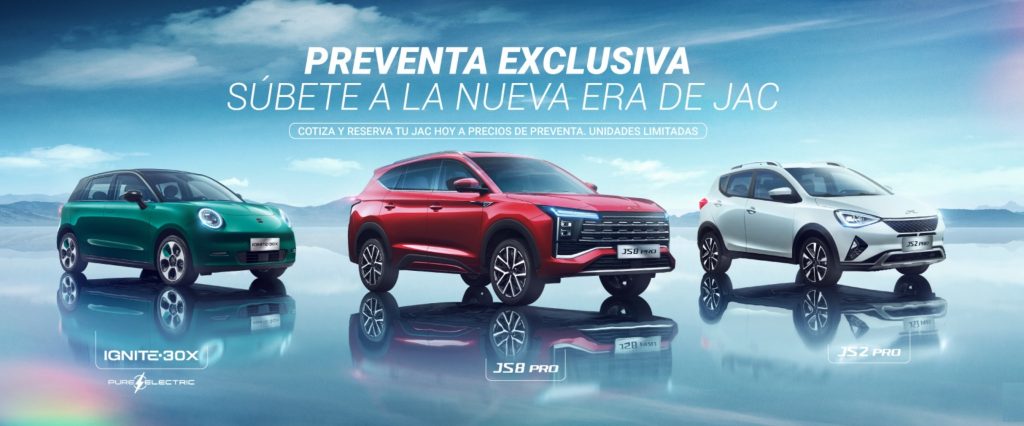 JS2 Pro, JS8 Pro e Ignite 30X: JAC Chile abre 2025 con 3 estrenos